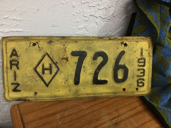OLD ARIZONA LICENSE PLATES - The Packrats Den